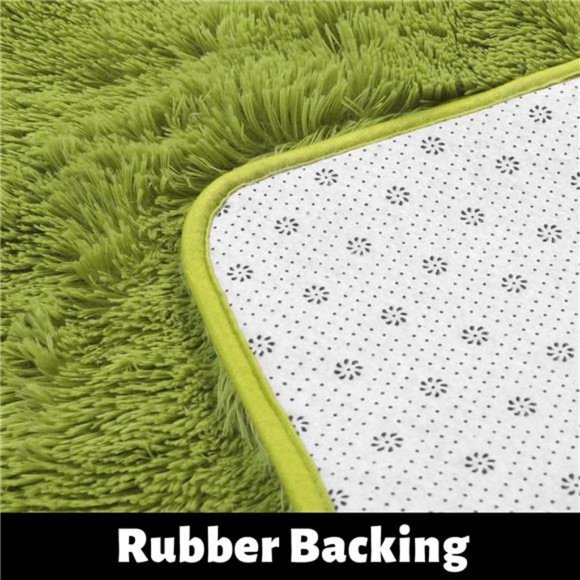 Accents | Grass Green Area Rug For Bedroom 4x6 Fluffy Shag For Living ...